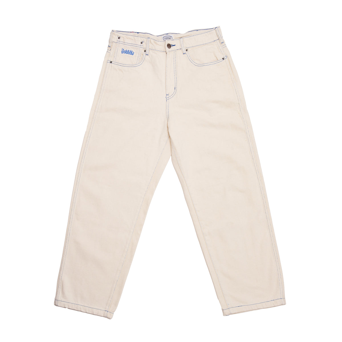 16 OUNCE DENIM RANGER JEAN - OFF WHITE/ BLUE CONTRAST STICH | HODDLE ...