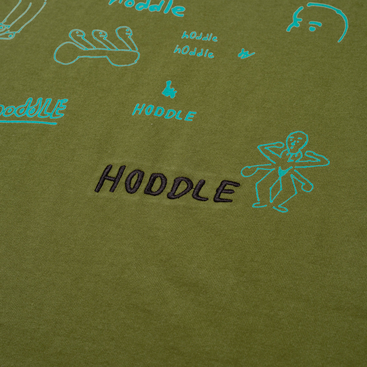 HODDLE MEDUSA TEE - OLIVE GREEN / BLUE | HODDLE SKATEBOARDS